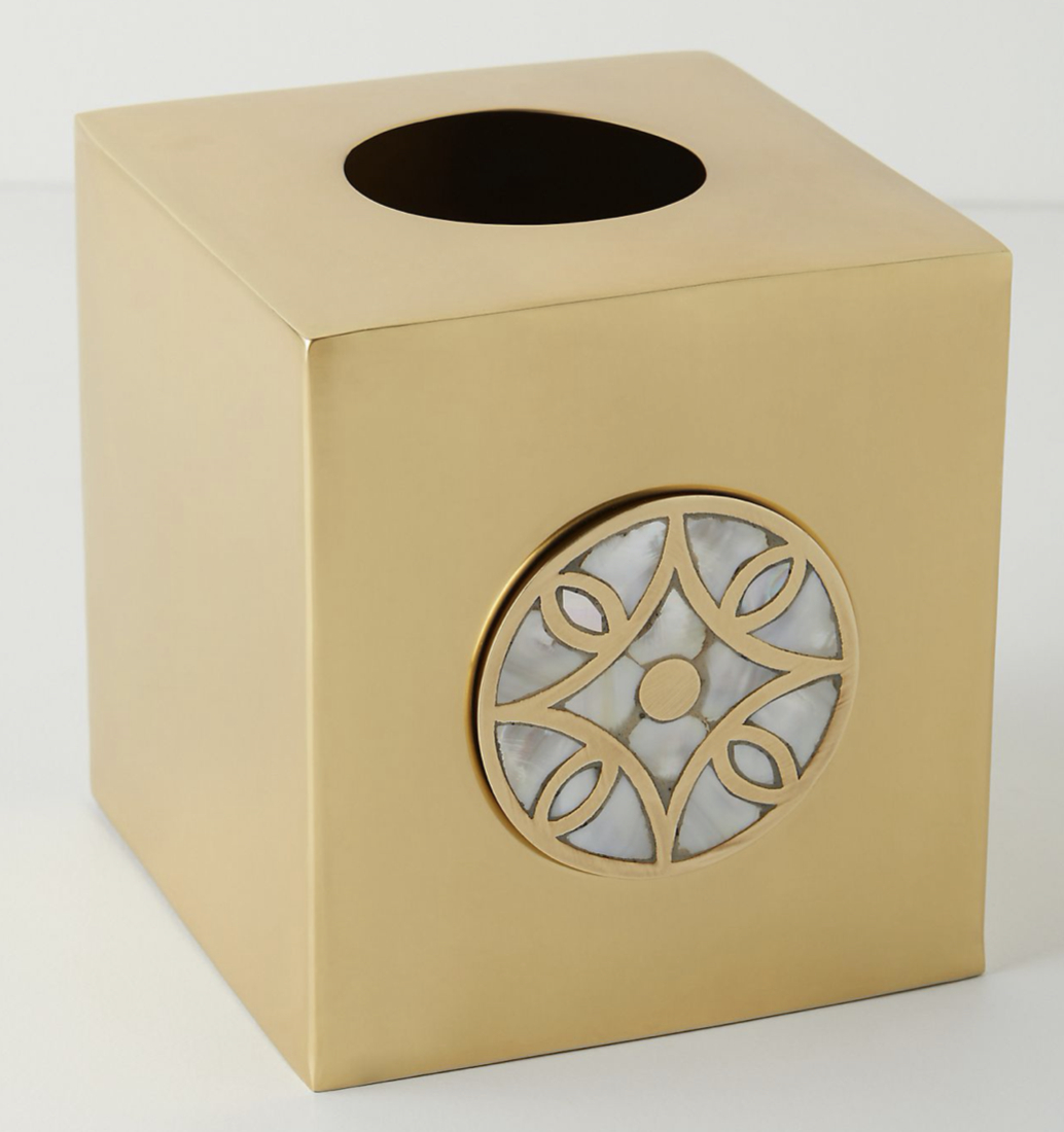 Gold Tissue Box | The Sweetest Thing