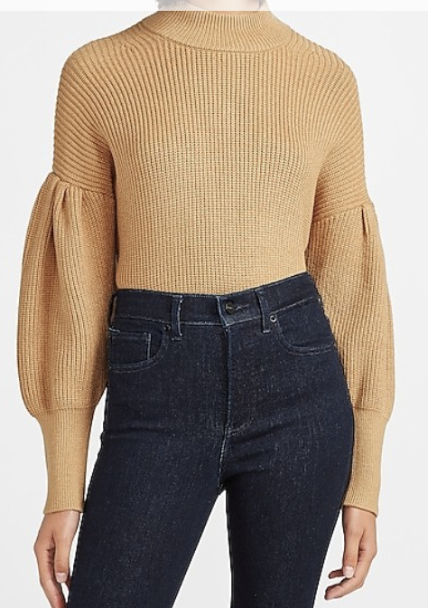 Tan Bubble Sweater | The Sweetest Thing